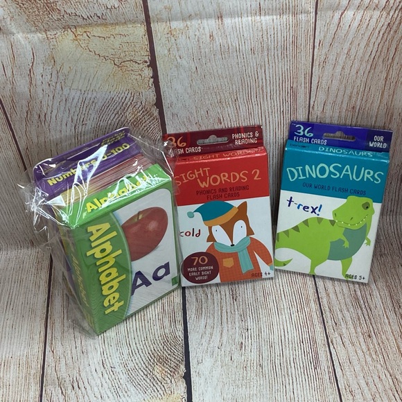 trend & bendon | Toys | Flash Cards Bundle Abc Numbers Colors Shapes ...